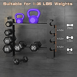 Lmdex Dumbbell Rack Stand Weight Rack for Dumbbells Holders Storage Home Gym(Rack only)