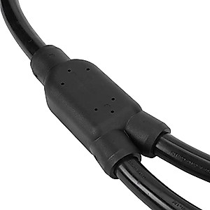 YYCKE Welder 50A Splitter, Industrial Male Plug NEMA 6-50P to (2) 6-50R Female Connectors, NEMA 6-50 Splitter Cord Y Adapter 3 feet