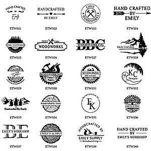 Custom Electric Wood Branding Iron for wood， 350W Custom Cake Logo BBQ Heat Stamp with Brass Head and Wood Handle for Woodworking and Handcrafted Design Compatible With 8mm (Electric iRon Only)