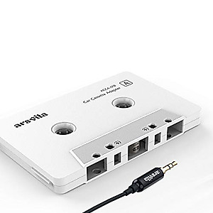 arsvita Car Audio Cassette to Aux Adapter , 3.5 MM Auxillary Cable Tape Adapter