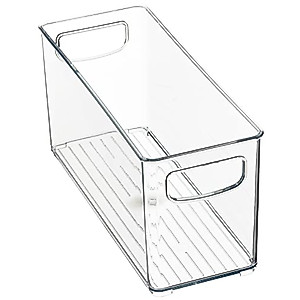 iDesign Plastic Organizer Set Linus Kitchen Storage Bins, Clear