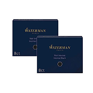 WAT52021 Refill Cartridges for Waterman Fountain Pens (2-Pack)