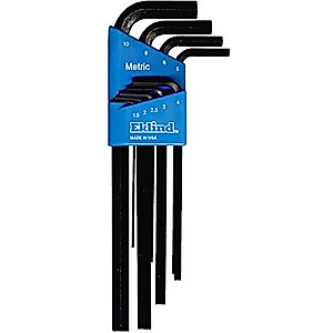 EKLIND 10222 Hex L-Key allen wrench Combo- Long Inch / MM (2 sets 22pc)