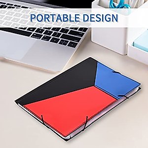 Cloudia 13 Pockets Accordion File Organizer, Expanding File Folder with Blank Labels, Super Heavyweight Monthly Accordion Folder, Desktop Accordion Folders