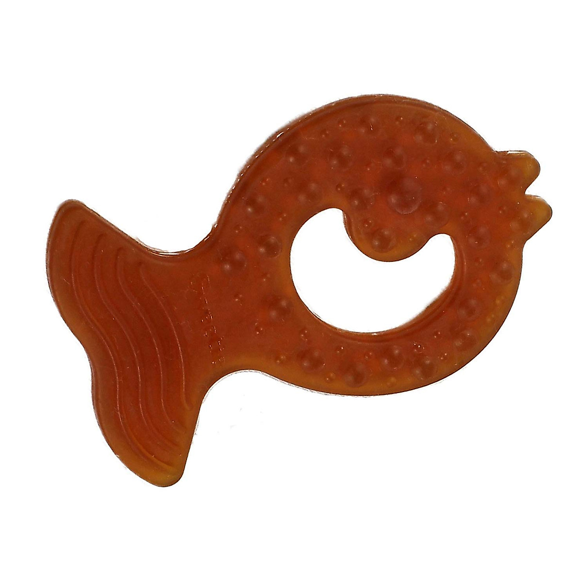 SWEETIE pure natural rubber Teether Fish 100% Pure Natural Rubber Teether Soft and Natural, One Piece