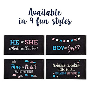 Pop Fizz Designs | Gender Reveal Balloon Drop Bag | He or She, What Will it Be?