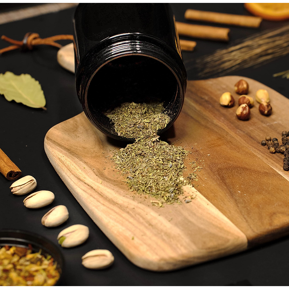 Stash Jar Smell Proof Container (500mL) for Herbs, Spices, Coffee, Teas & More - Double Sealed Air Tight Jar, Thick UV Protection Glass, Smell Proof Herb Storage - Plus x2 Resealable Smell Proof Bags