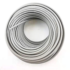 InstallerCCTV 22 AWG 6 Conductors Shielded Security Alarm Wire Cable, Riser Alarm Control Cable, 125ft Spool Full Copper for Fire/Sound/Security Burglar Station Wire Security