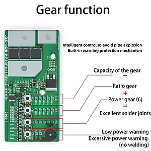 Spot Welder Control Board, 6 Gear Adjustable Spot Welding Machine Lithium Battery Control Board Kit DIY 18650/26650 Batteries, Portable Mini Handheld Welder, Spot Welder PCB Circuit Board (100-900A)