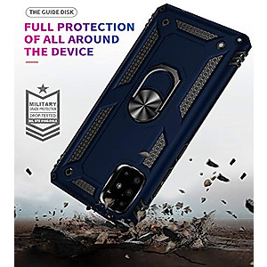 A51 5G Case,ADDIT Samsung Galaxy A51 5G Case [ Military Grade ] 15ft. Drop Tested Protective Case with Magnetic Car Mount Ring Holder Stand Cover for Samsung Galaxy A51 5G - Blue