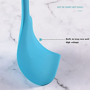 Silicone Spatula Set of 8, 6 Small and 2 Large Non-stick Heat-Resistant Rubber Spatulas with Stainless Steel Core