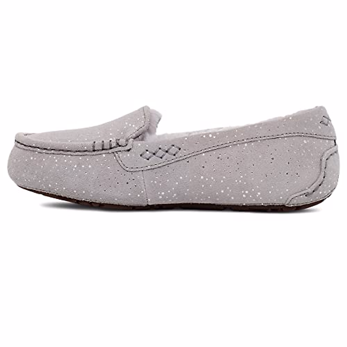 UGG Women's Ansley Metallic Spots Slipper, Pencil Lead, 5