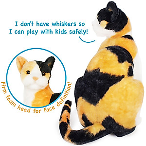 TigerHart Catalina The Calico Cat - 13 Inch Stuffed Animal Plush