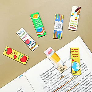 36 Pieces Teacher Bookmark Graduation Season Teachers Appreciation Thank You Gifts Bookmarks Magnet Page Markers from Students Gift Graduation Teacher Gift for Women Men