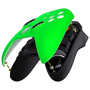 eXtremeRate FaceMag Magnetic Front Shell for Xbox Series X & S Controller, Neon Green Replacement Parts Accessores Soft Touch Grip Faceplate for Xbox Core Wireless Controller [Controller Excluded]
