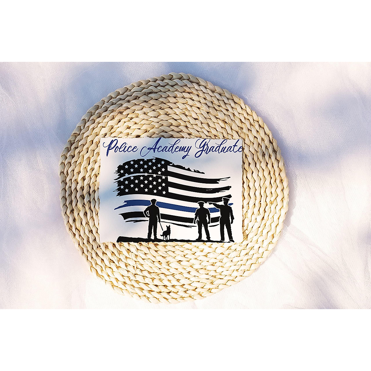 Red Door Inspirations Graduation Cards - Fire Academy Graduation, Police Academy Graduation, Law School Graduation, Single Card & Envelope (Police Academy Graduation)