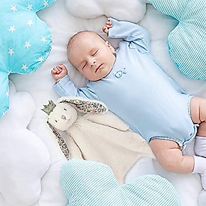 MON AMI Princess Bunny Plush Lovie, Security Blankie, Blanket, Super Soft and Cuddly, Baby Comforter Toy Blankie Used as Toy or Room Décor |Perfect Party Favor & Birthday Gifts| Cream, 15"