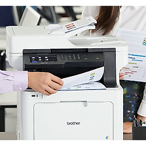 Brother MFC-L8900CDW Wireless All-in-One Color Laser Printer for Office - 4-in-1 Print Copy Scan Fax - 5" Touchscreen LCD Display, 33 ppm, 70-Sheet ADF, 2400 x 600 dpi, Duplex Printing