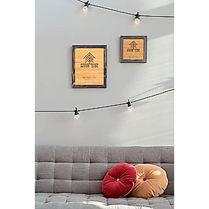 Rustic Wooden Picture Frame 11x14 Inch - Natural Solid Eco Wood for Wall Mounting Photo Frame - Old Dark Grey