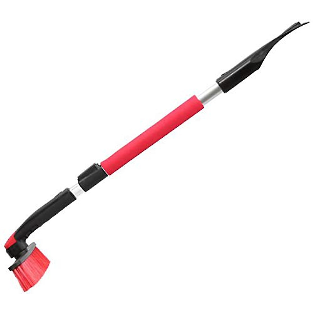 Parts Flix Mini Telescoping Snow Brush with Scraper and Foam Grip Handle (Colors May Vary)