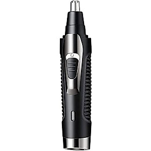 OZELS Ear and Nose Hair Trimmer Rechargeable Nose Trimmer for Men and Women Nose Clippers Eyebrow Facial Hair Trimmer Body Grooming KitWaterproof Dual Edge Blades