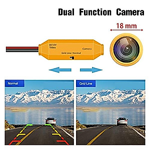 HD 1280 * 720P Reversing Backup Camera Compatible with Volvo S90 S80L/S40L/S80/S40 S40L V30 V40 V50/S60/V60/XC90/XC60/XC70,Night Vision Camera (Color : One Screw Hole)