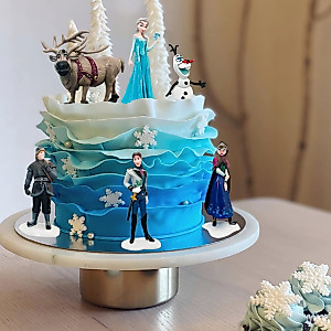 6 pcs Frozen Cake Topper, Frozen Birthday Party Supplies, Kids Birthday Cake Decoration.