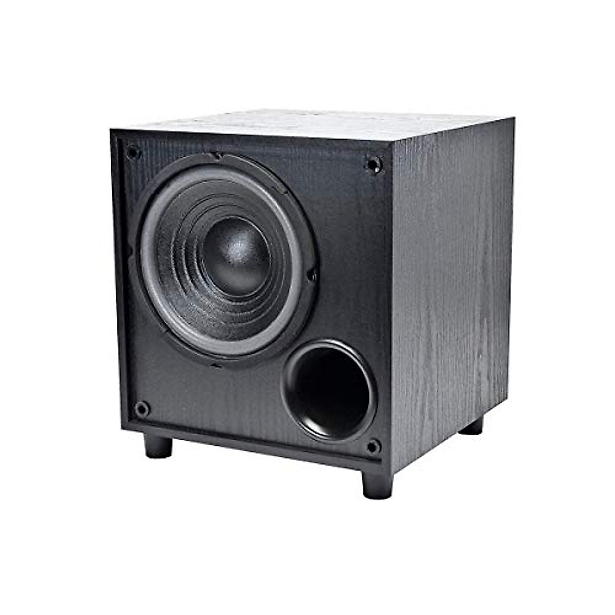 Monoprice 60-Watt Powered Subwoofer - 8 Inch With Auto-On Function, For Studio And Home Theater Black