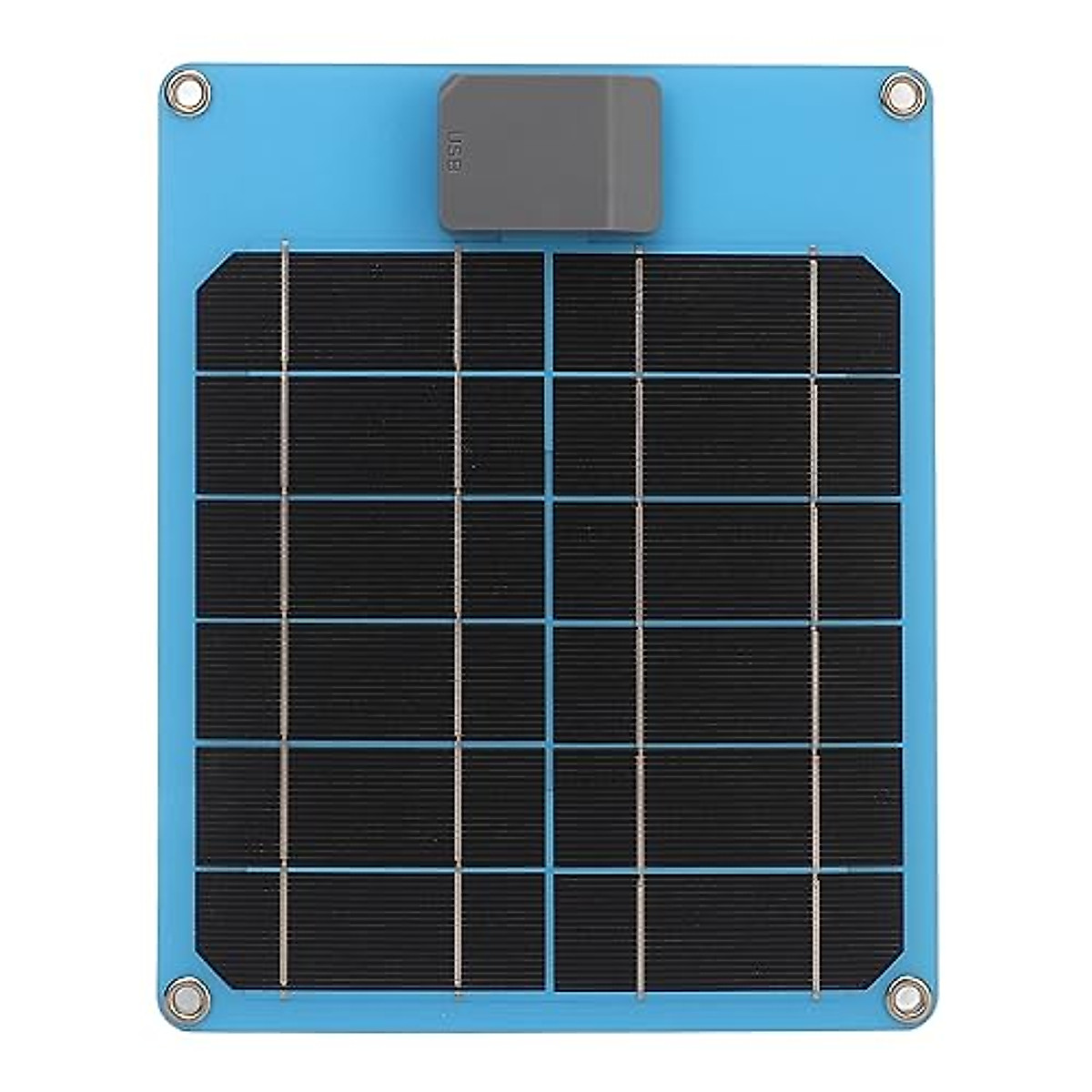 Solar Power Generator Panel, Solar Panel High Efficiency Portable 5W 5V for Car (Blue)