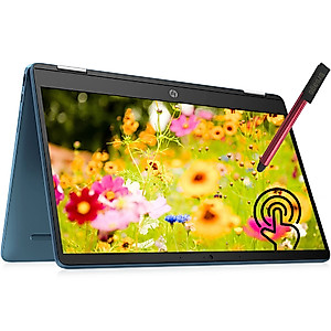 HP Chromebook X360 14" Touchscreen 2-in-1 Laptop, Intel Celeron N4000 Processor, 4GB LPDDR4 RAM, 128GB Storage(64GB eMMC+64GB Flash Drive), 802.11AC WiFi, Bluetooth 5.0, Type-C, Forest Teal, Chrome OS