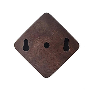 JiNks Towel Rack Aluminum+Wood Towel Ring, Hand Towel Holder for Bathroom, Towel Rack Hanger for Kitchen Wall Mount Heavy Duty Storage (Color : Black)