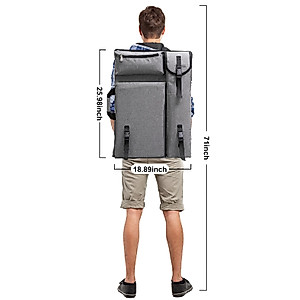 huyear Art Portfolio Case 18 x 24,Art Portfolio Bags for Supplies Artwork/Poster Board/Project/Drawing Case Large Art Portfolio/Display Screen Carrying and Traveling