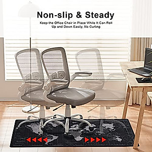 Office Chair Mat for Hardwood & Tile Floor, Desk Chair Mat,55"x35" Computer Rolling Chair Mat,, Splat Mat for Under High Chair ,Large Anti-Slip Floor Protector for Home Ofiice