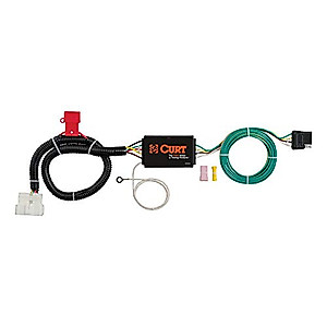 CURT 56291 Vehicle-Side Custom 4-Pin Trailer Wiring Harness, Fits Select Honda Pilot, Passport , Black
