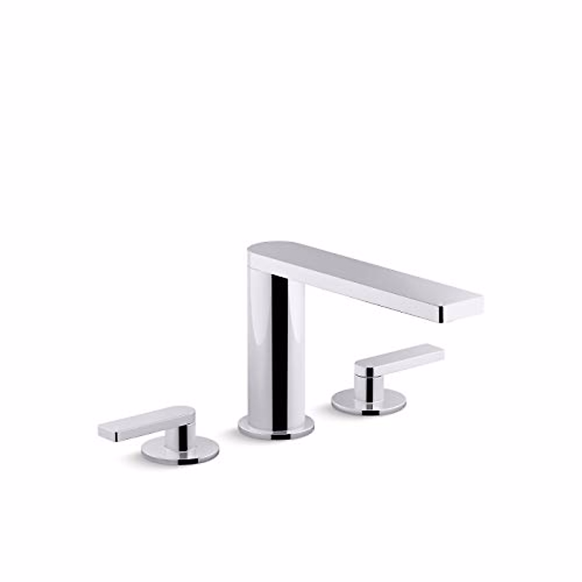 KOHLER Composed K-73060-4-CP Widespread 2-Handle Bathroom Sink Faucet with Metal Drain Assembly in Polished Chrome
