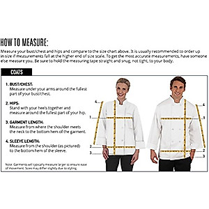 ChefUniforms.com Men's Lightweight Short Sleeve Chef Coat (Black, L)