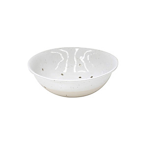 Casafina Ceramic Stoneware 10" Colander - Fattoria Collection, White | Microwave & Dishwasher Safe Dinnerware | Food Safe Glazing | Restaurant Quality Serveware