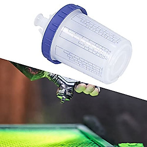 Aqur2020 Paint Spray Cup, Paint Spray Cups Plastic Spray Jug Sealing for Commercial Coatings Paint Accessories 350ml