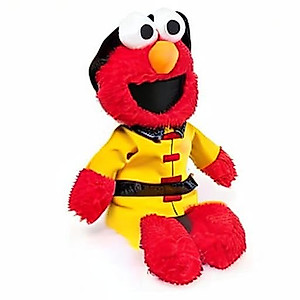 GUND Sesame Street Official Firefighter Elmo Muppet Plush, Premium Plush Toy for Ages 1 & Up, Red/Yellow, 13”