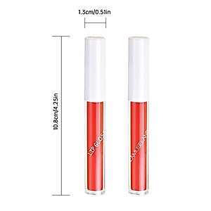 JDEFEG Makeup Mat Liquid Lipstick Lip Plumper Makeup Kit Long Lasting Velvet Lip Gloss Pigmented Lip Makeup Gift For Girls And Women 3Ml Sexy Lip Scrub(I)
