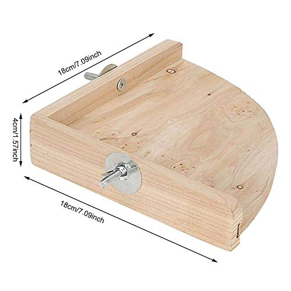 Pet Cage Platform, Eecoo Wooden Corner Platform Shelf Rest Frame Bird Cage Wooden Corner Parrot Hamster My Neighbor Totoro Small Pet Cage Accessories for Parrot Hamster