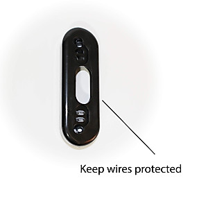 AirTech Home Automation Google Nest Doorbell 30 Degree Wedge Black Made for Nest Hello and works with Google 15 degree wedge.
