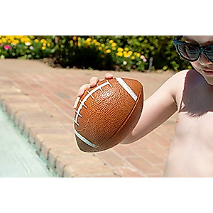 Poolmaster Waterproof Sport Game Balls (Football, Basketball, Soccer Ball) for Kids (Pack of 3), Traditional Colors, Model Number: 72731