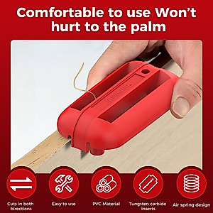 Edge Banding Trimmer for All Directions, Edge Trimmer with Tungsten Carbide Blades (1-Pack)