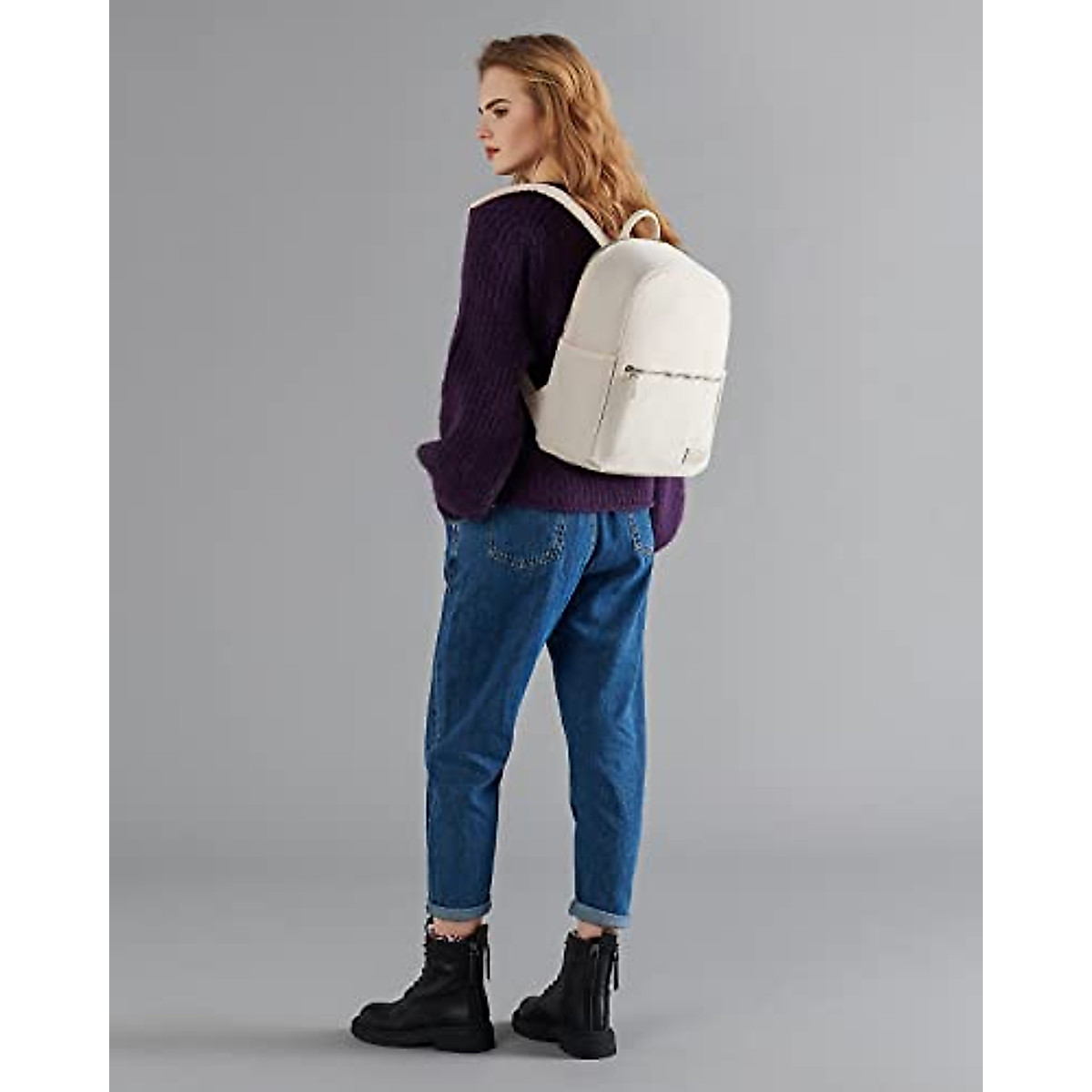 HotStyle OLETHA Backpack Purse for Women, Beige White