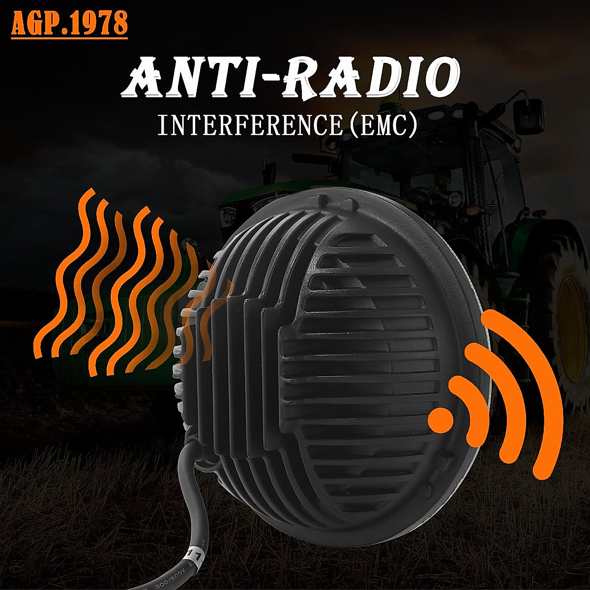 AGP.1978 Par46 LED Landing Light Sealed Beam Spot for Aircraft,3600lumen,14V 28V DC,Replacement for GE 4522 Bulb, GE 4570, GE 4580, GE4581