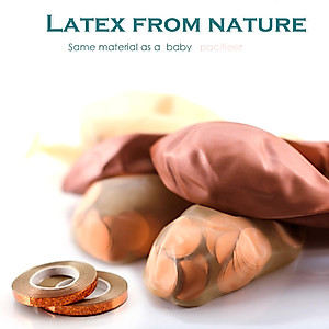 60pack Rose gold balloons,rose gold party decorations, Confetti Balloons, 12 inch Birthday Balloons with 66 Feet Rose Gold Ribbon for Party Wedding Bridal Shower balloons