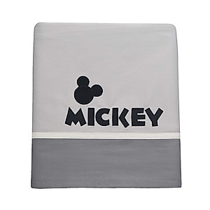 Lambs & Ivy Disney Baby Magical Mickey Mouse 3-Piece Crib Bedding Set - Gray