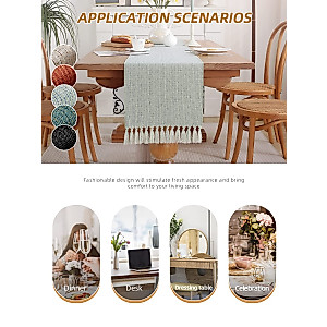 Thanksgiving Fall Table Runner 72 Inches Long Rustic Pumpkin Harvest,Autumn Kitchen Dining Leaves Table Decoration for Home Party Decor 13x72 Inch