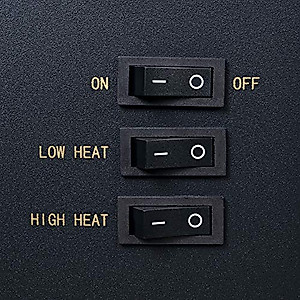 Electric Fireplace-Indoor Freestanding Space Heater with Faux Log and Flame Effect-Warm Classic Style for Bedroom, Living Room and More by Northwest